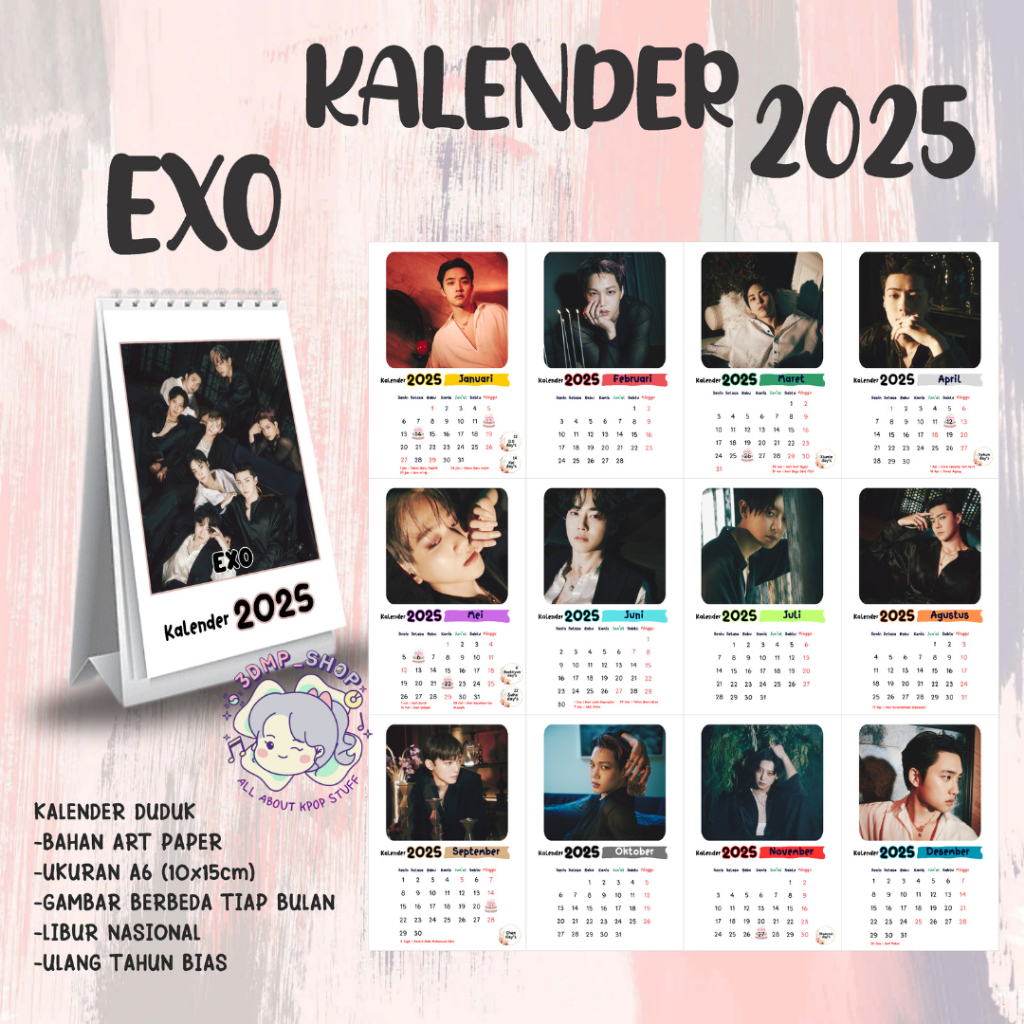 Jual KALENDER DUDUK 2025 EXO | Shopee Indonesia