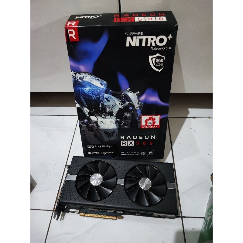 Jual SAPPHIRE NITRO RX580 8GB 256 BIT DDR5 | Shopee Indonesia