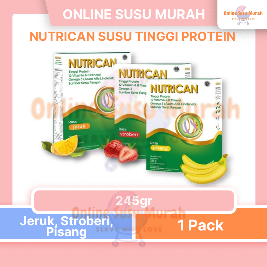 Jual NUTRICAN SUSU TINGGI PROTEIN 245GR NUTRISI KHUSUS PASIEN KANKER ...