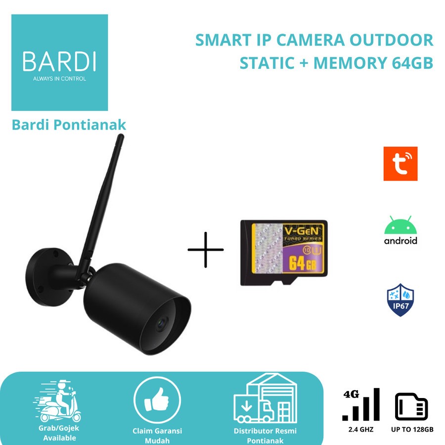 Jual BARDI Smart IP Camera Outdoor CCTV Static IPCAM STC + Micro SD ...