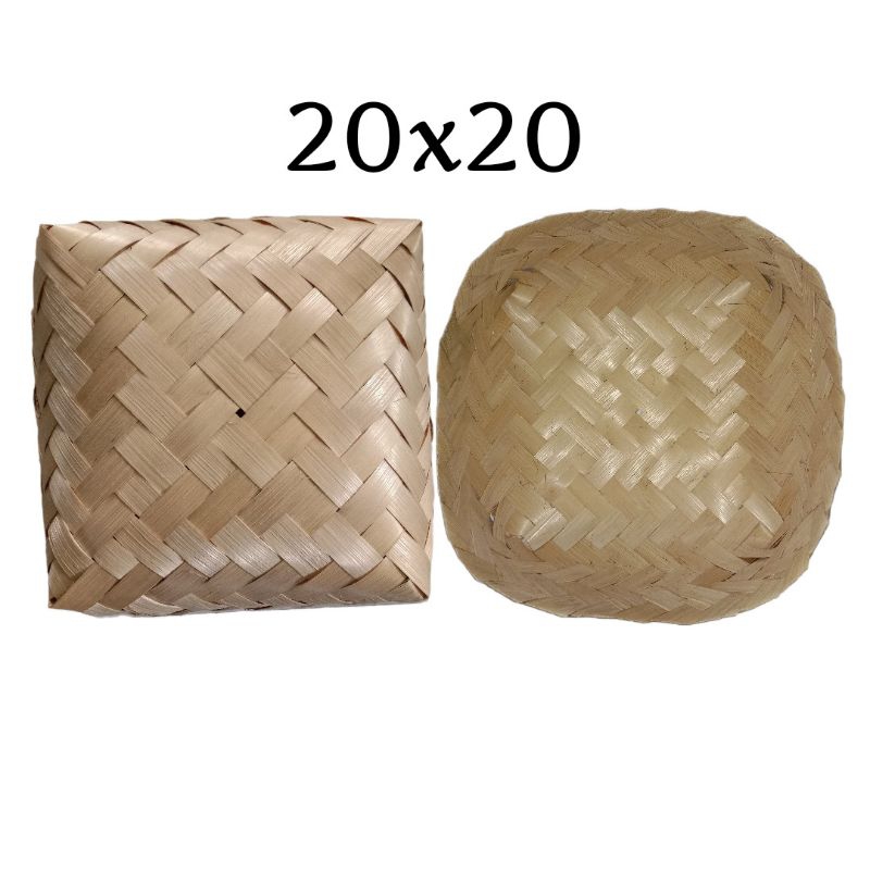 Jual Besek Bambu 20x20 1pcs Besek Nasi Hampers Besek Anyaman Bambu ...