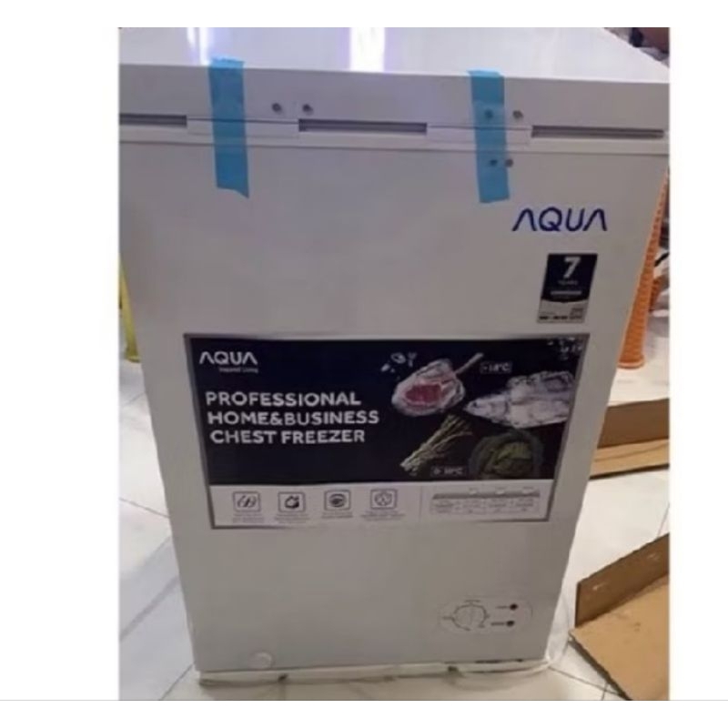 Jual Chest Freezer AQUA AQF 110 FA 100 Liter Low Watt Freezer Box ...