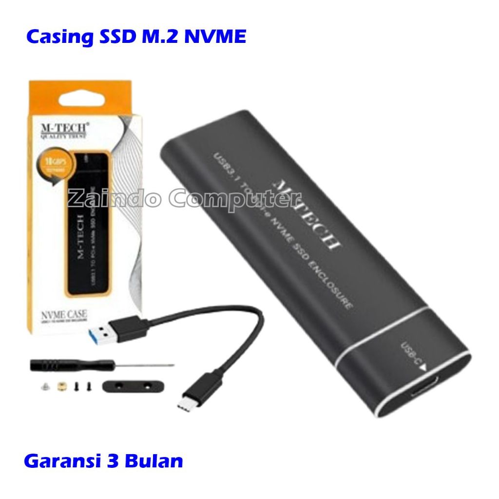 Jual CASE SSD ENCLOSURE CASING SSD M2 NVME M-TECH USB 3.1 TO M.2 NVME M ...