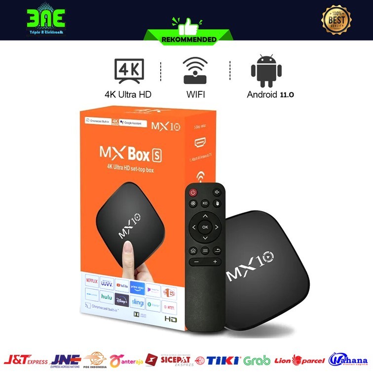 Jual MX10 Box Android TV Box Smart TV Set Top Box Digital Android 4K ...