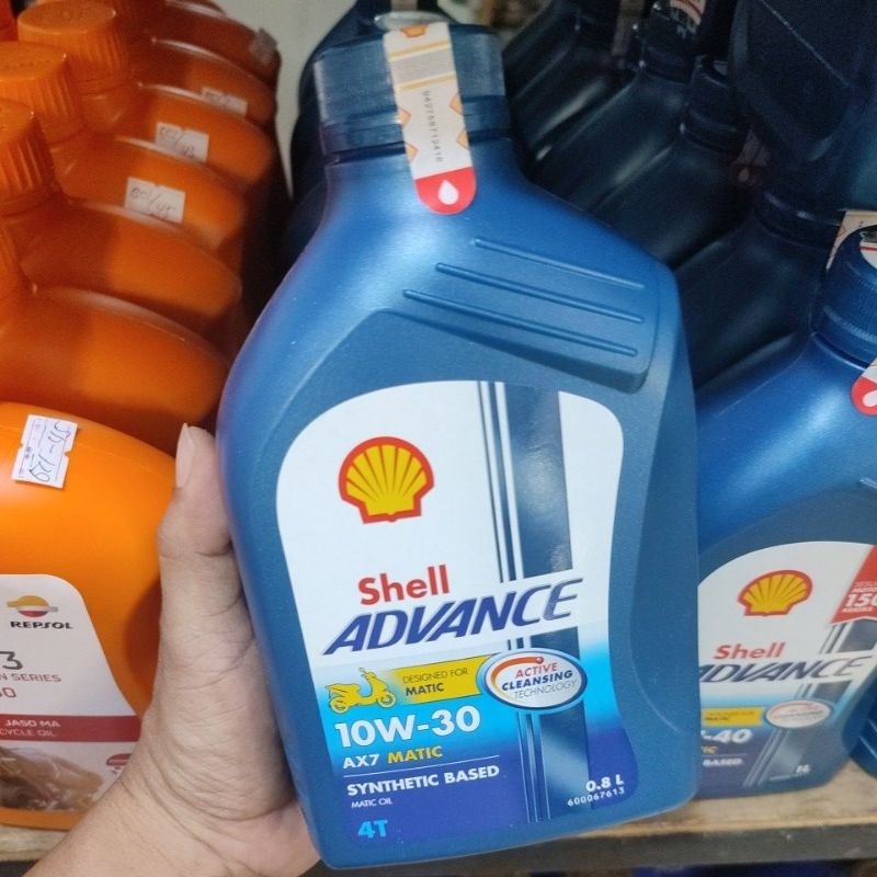 Jual SHELL ADVANCE AX7 MATIC 10W-30 0.8 LITER | Shopee Indonesia