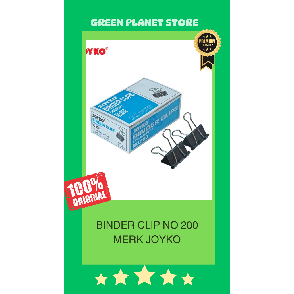 Jual Binder Clip No 200 Merk Joyko | Shopee Indonesia