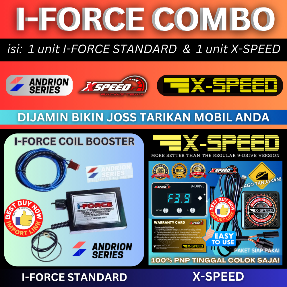 Jual 9 Drive Xspeed Andrion Iforce ultimate racing coil booster penguat pengapian koil busi ...