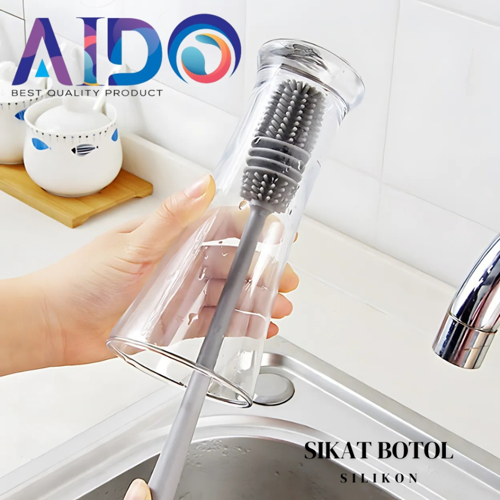 Jual SIKAT PEMBERSIH BOTOL SILICON DENGAN GAGANG PANJANG MULTIFUNGSI ...