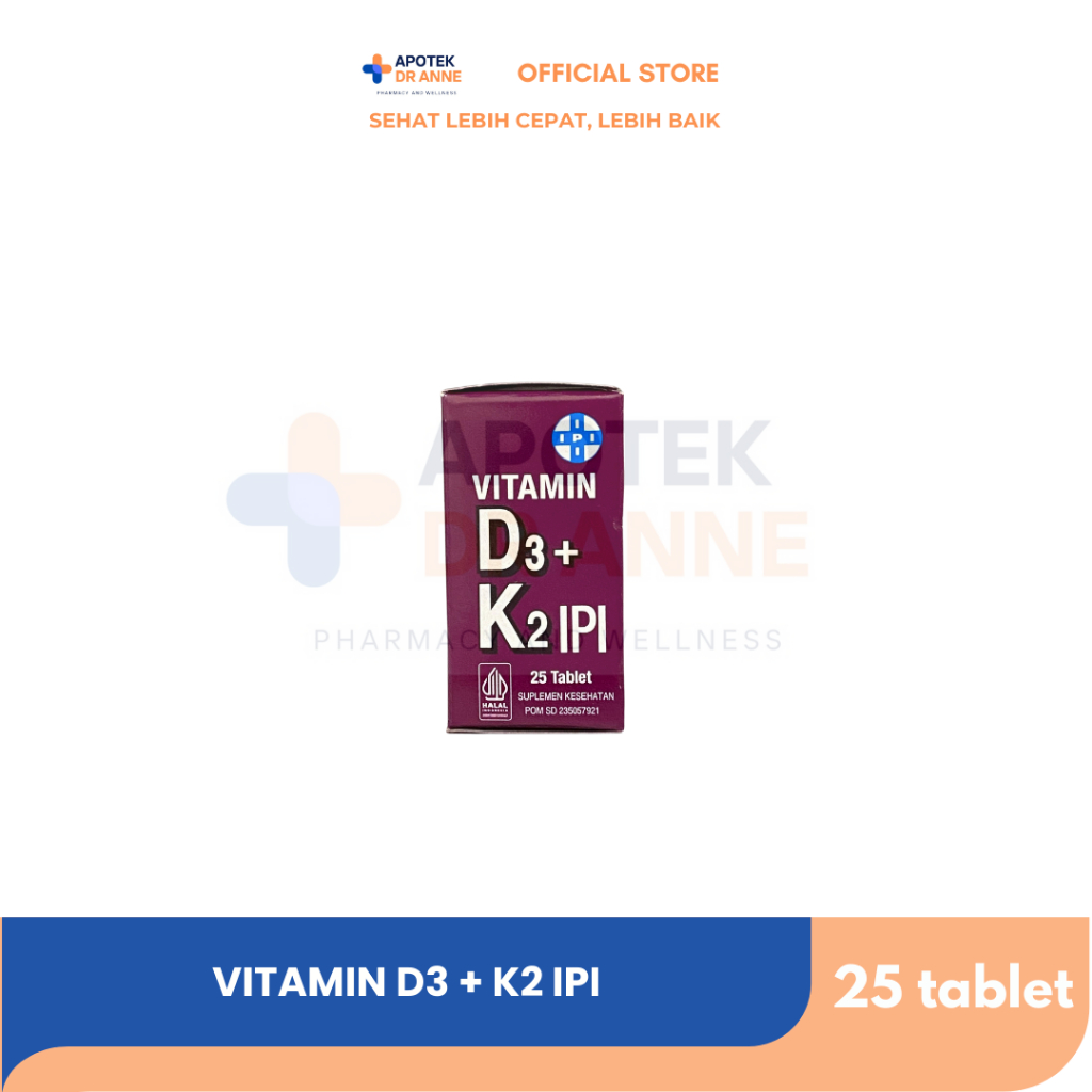 Jual Vitamin D3 + K2 IPI 25 Tablet | Shopee Indonesia