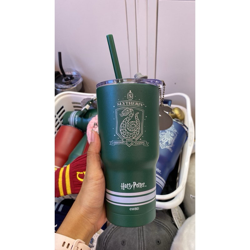 Jual Miniso x Harry Potter Tumblr Stainless Steel Slytherin | Shopee ...