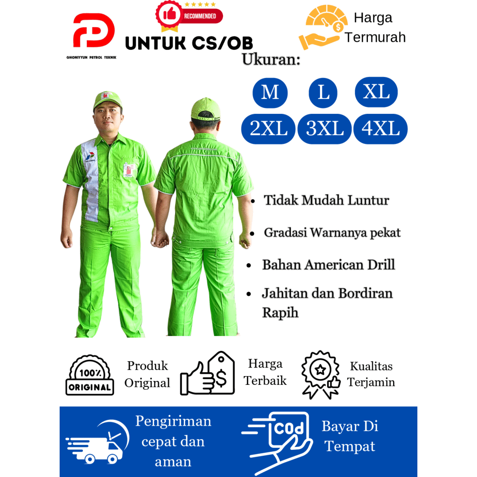 Jual SERAGAM CS/OB SPBU PERTAMINA PERTASHOP | Shopee Indonesia