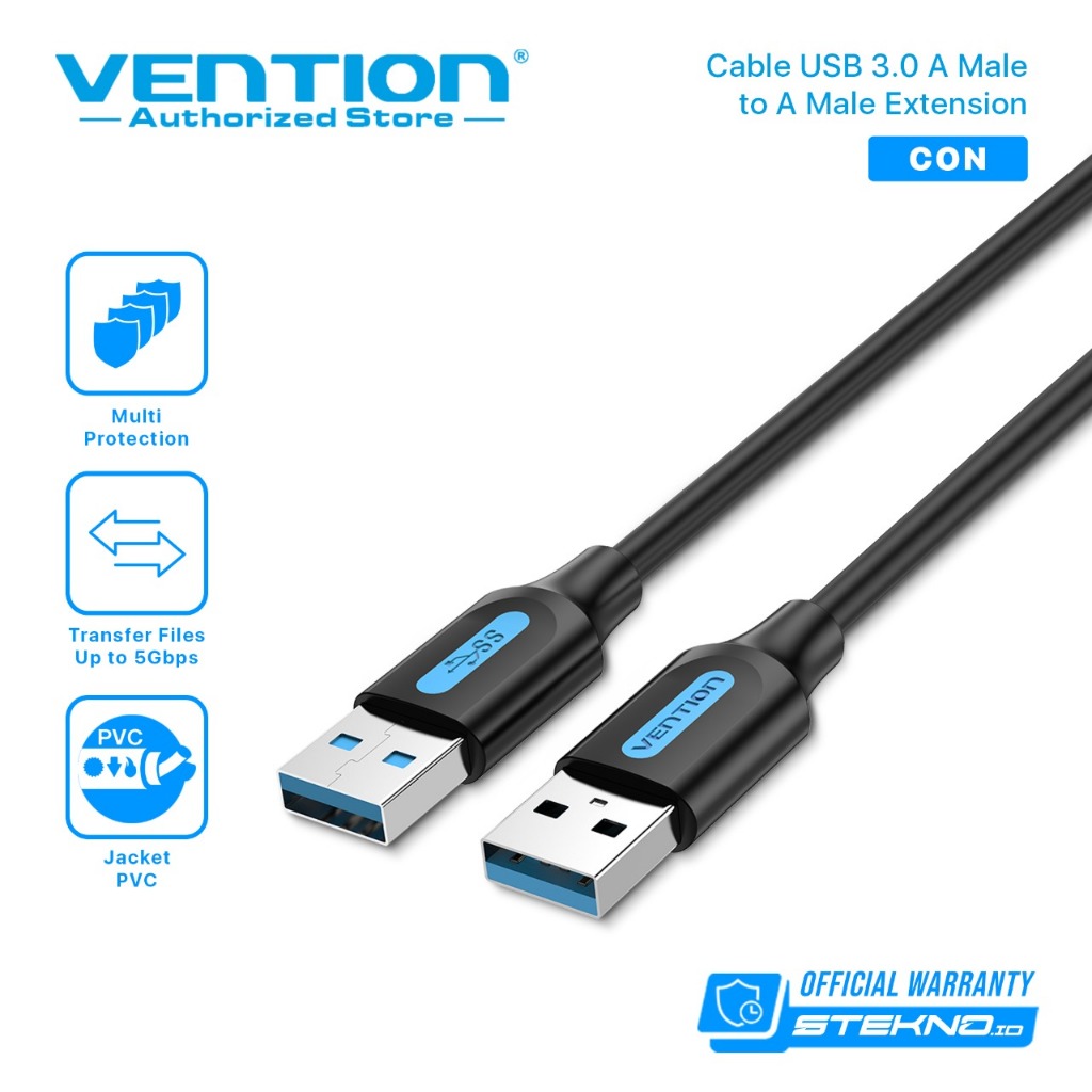 Jual Vention Kabel Data USB A 3.0 High Speed 2A for PC Laptop HDD 5Gbps ...