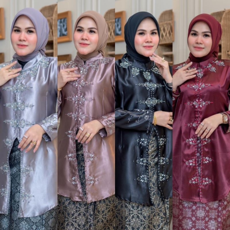 Jual set kebaya payet malaysia batik pakaian tradisional kondangan ...
