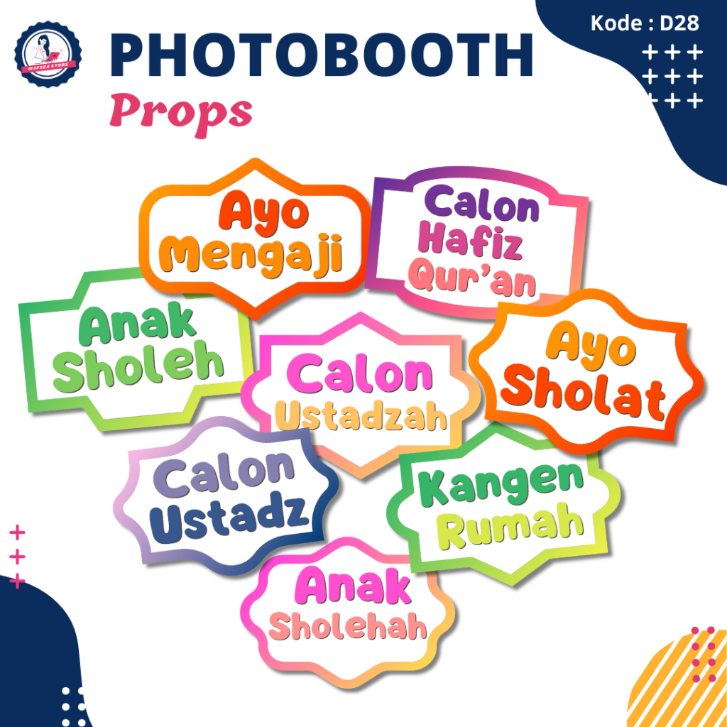 Jual (isi 8) Photobooth props / Perlengkapan ulang tahun / Properti ...