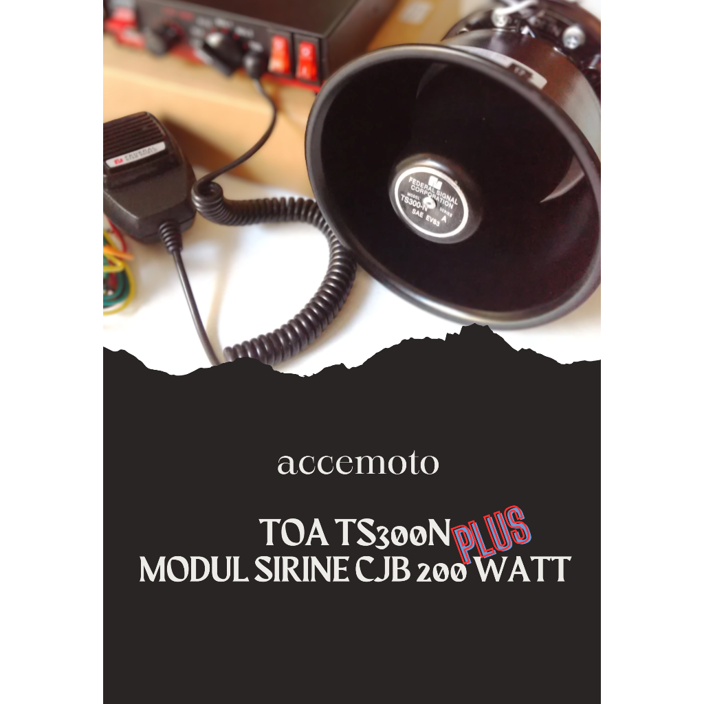 Jual Modul Toa Sirine Patwal Cjb 200E Plus Toa bulat hitam 300 watt ...