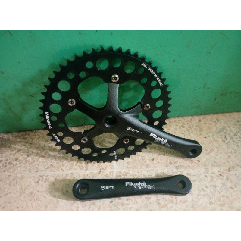 Jual Crank single Syte Flluske 53T full alloy | Shopee Indonesia
