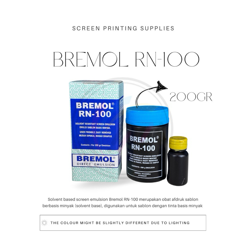 Jual 200GR Bremol RN 100 - Obat Afdruk Sablon Basis Minyak Solvent ...