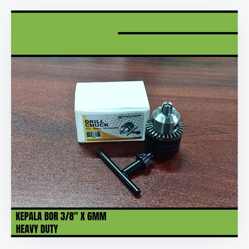 Jual Drill Chuck Kepala Bor 6mm + Kunci 6mm High Quality | Shopee Indonesia