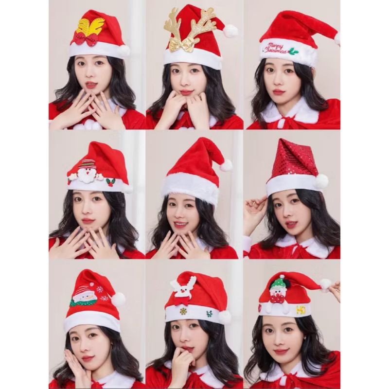 Jual TOPI SANTA NATAL LUCU ANAK DAN DEWASA / CHRISTMAS BUCKET HAT/ TOPI ...