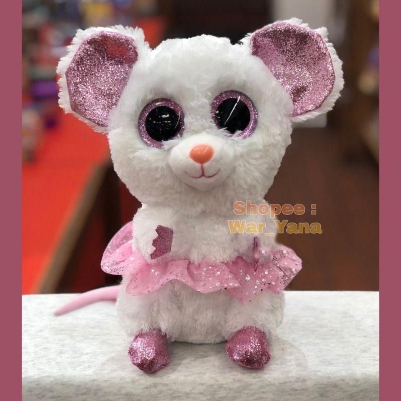 Jual Boneka Mabel TY Boos import Original Mata Glitter Poodle Rainbow ...