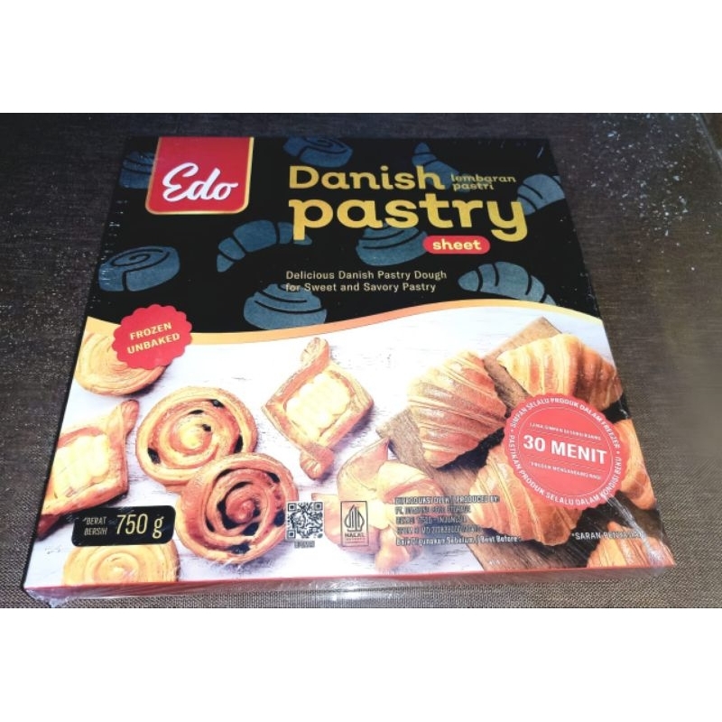 Jual Edo danish pastry sheet 750gr exp terbaru | Shopee Indonesia