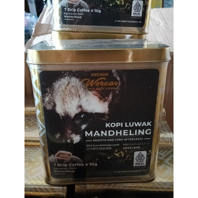 Jual Kopi Luwak Worcas isi 7 drip 70g | Shopee Indonesia