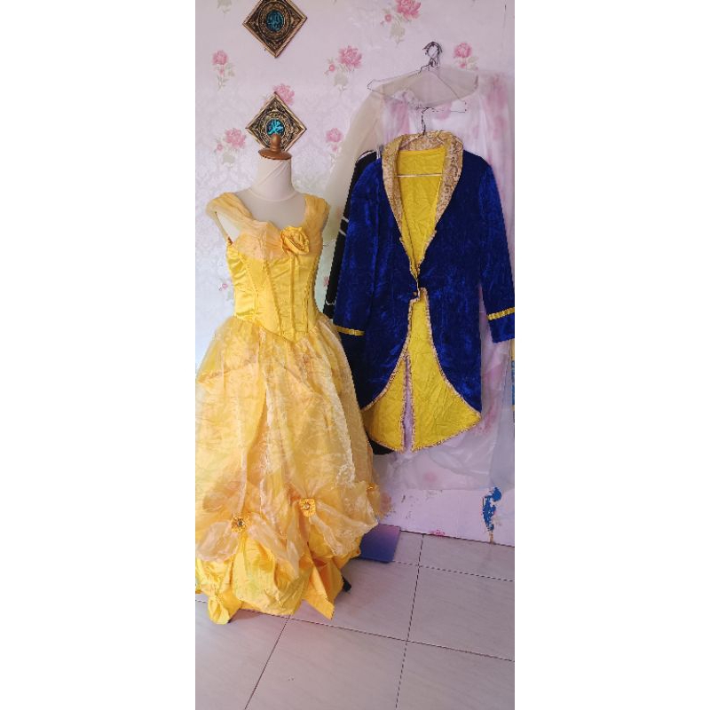 Jual Kostum Disney Princess Rapunzel,Belle,frozen,Pangeran Beauty and ...