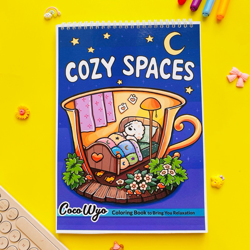 Jual Cozy Space Coloring Book - Buku Mewarnai Aesthetic Healing Therapy ...