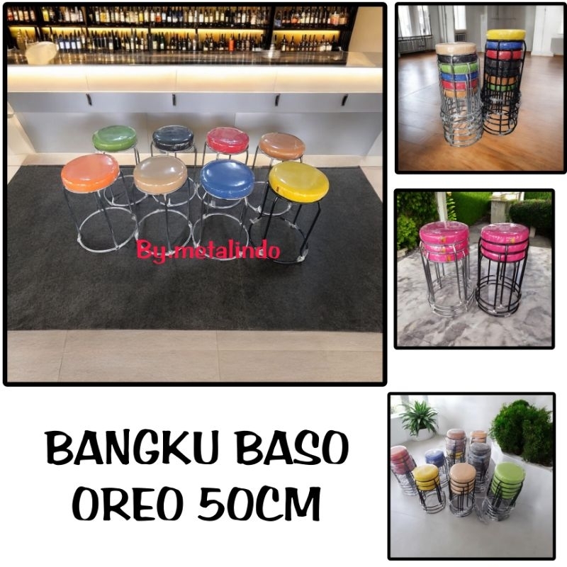 Jual Kursi Bulat Bangku Oreo MBS Kursi Susun Bangku Bakso Bangku bar ...