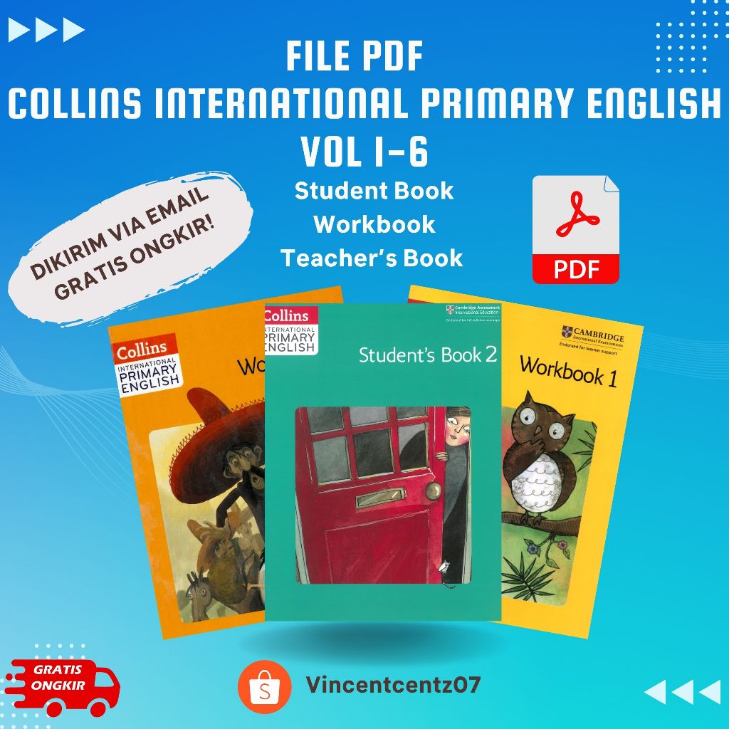 Jual File - Collins International Primary English Volume 1,2,3,4,5,6 ...