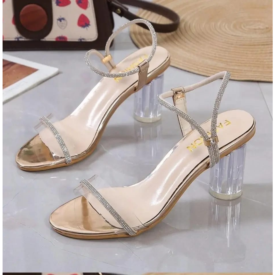 Jual Hill Cewe Korean Style Highils Mewah Sandal Hils Wanita Kantor ...