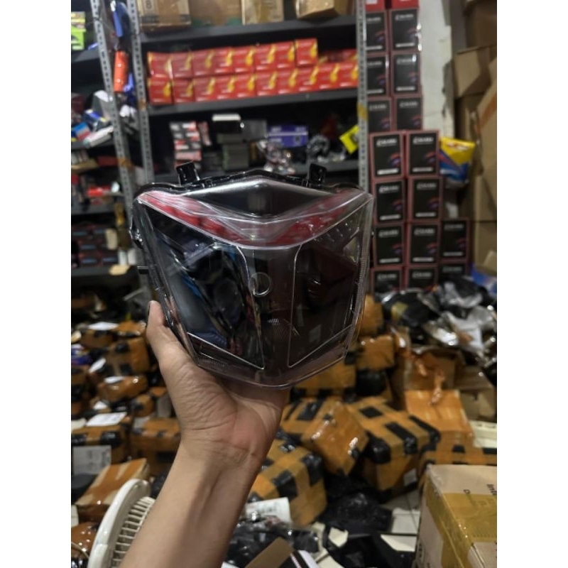 Jual Reflektor Lampu Depan Beat Esp 2016-2019 Smoke Fullset Smoke ...