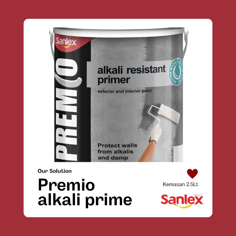 Jual Cat Dasar Premio Alkali Resistant Primer 2.5L | Shopee Indonesia