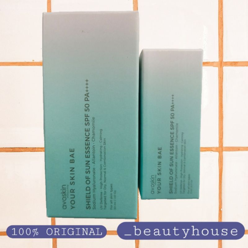 Jual ORIGINAL NEW Avoskin Sunscreen Your Skin Bae Shield of Sun Essence ...