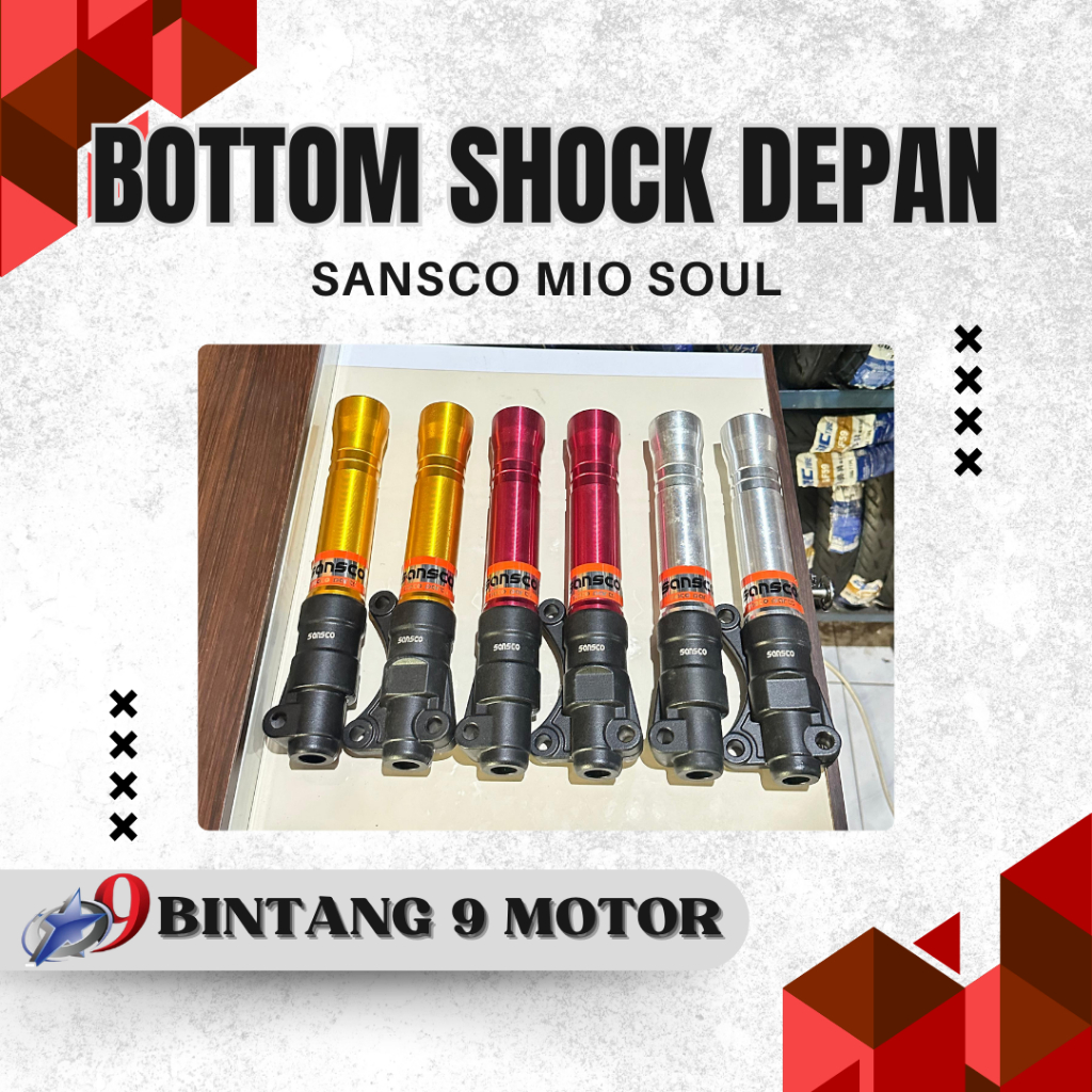 Jual BOTTOM SHOCK DEPAN SANSCO MIO SOUL-BINTANG SEMBILAN MOTOR | Shopee ...