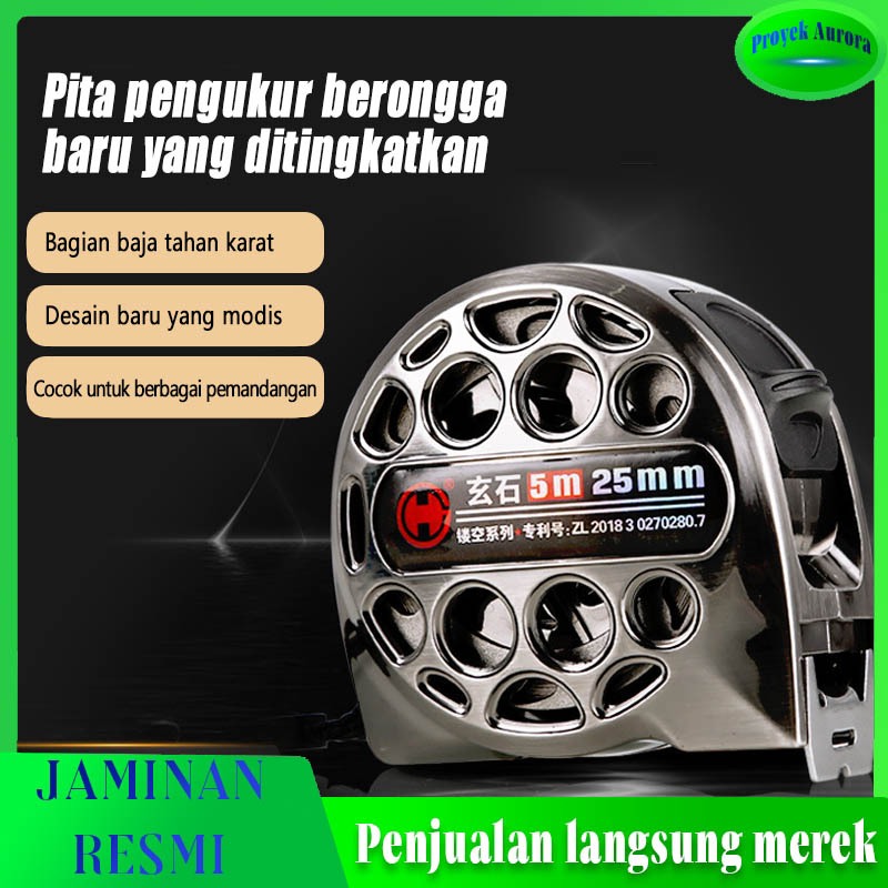 Jual Alat Ukur Meteran Roll 3m/5m/7.5m Panjang Stainless Tebal/Meteran ...
