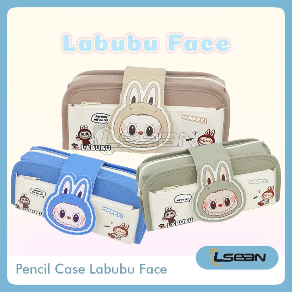 Jual TEMPAT PENSIL MOTIF KARTUN LABUBU PENCIL CASE KAPASITAS BESAR ...