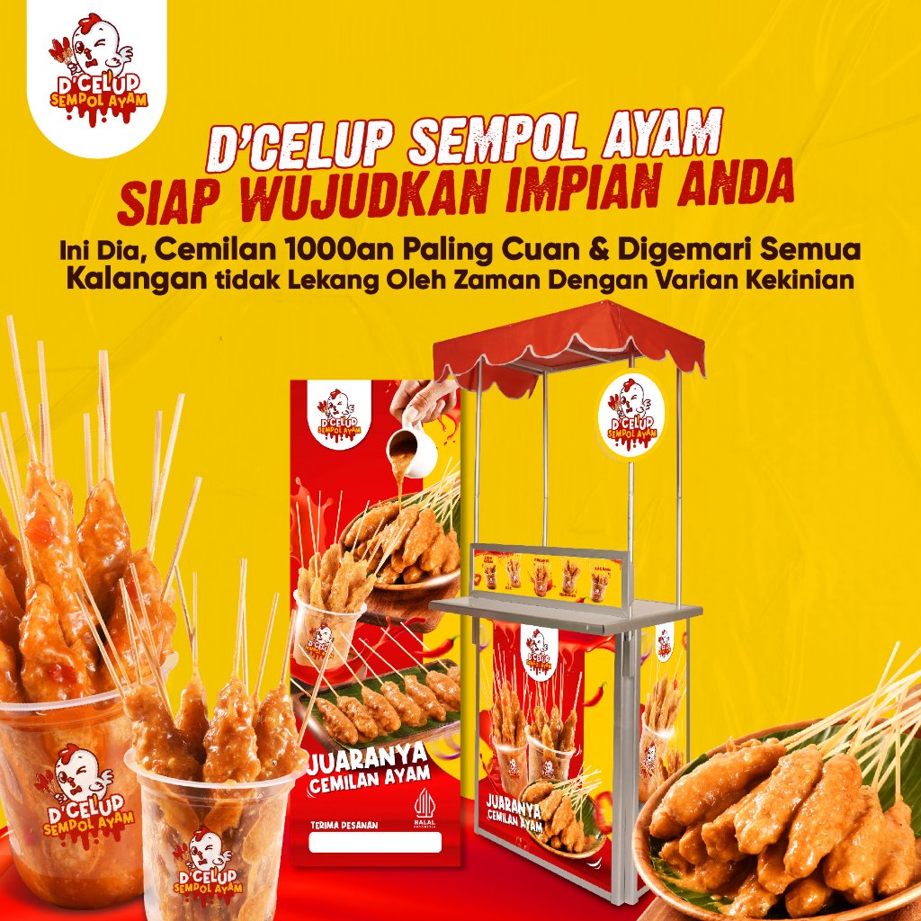 Jual Jual Paket Kemitraan D'Celup Sempol Ayam Siap Jualan | Shopee ...