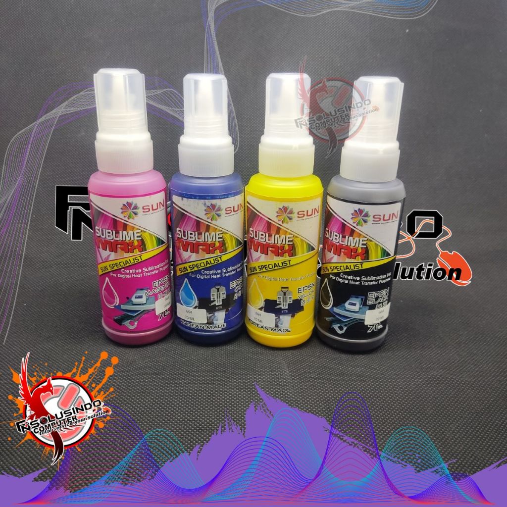 Jual Tinta Epson Sublim 003 001 664 - SUN Sublime Max 70 ml ( transfer ...