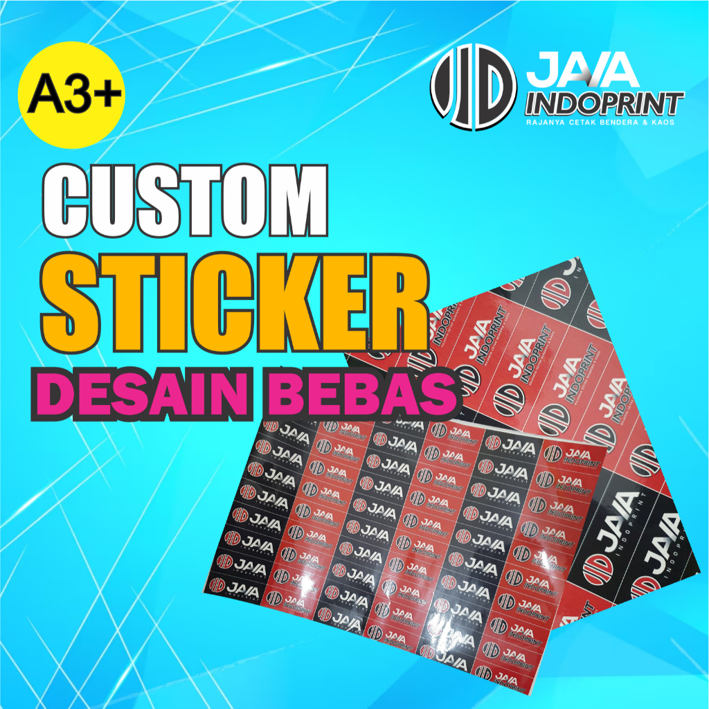 Jual Cetak Stiker Chromo Cut A3 Murah / Cetak Stiker Majelis Motor ...