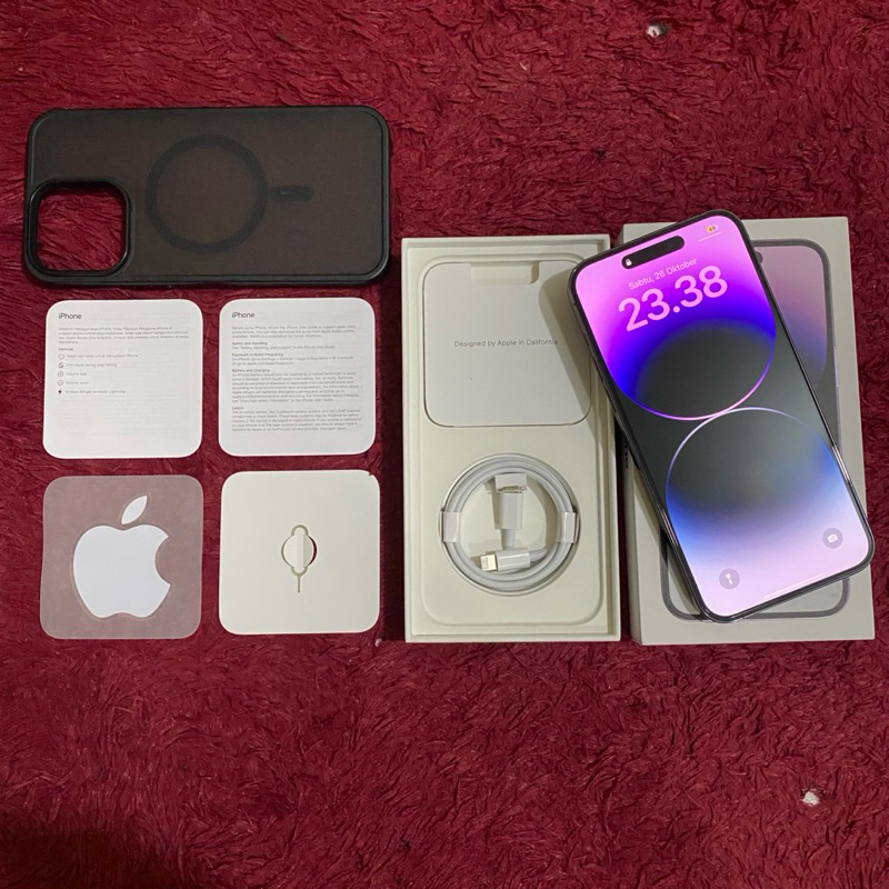 Jual Iphone 14 Promax 128gb ex seccond IBOX (deep purple) | Shopee ...