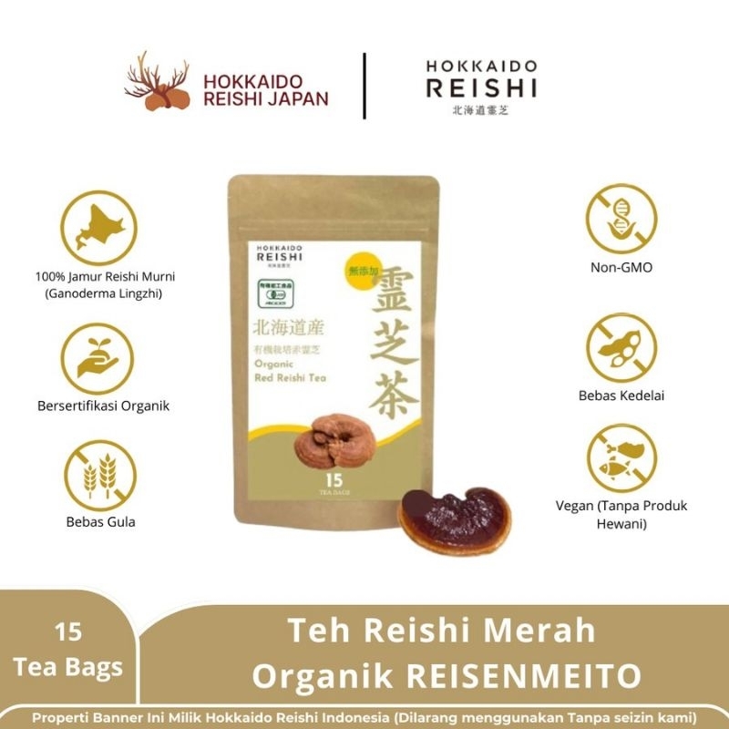 Jual LINGZHI HOKKAIDO JAPAN - TEH REISHI MERAH ORGANIK REISENMEITO ...