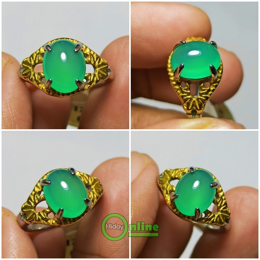 Jual CINCIN NATURAL SULAIMAN HIJAU KRISTAL RING CEWEK | Shopee Indonesia