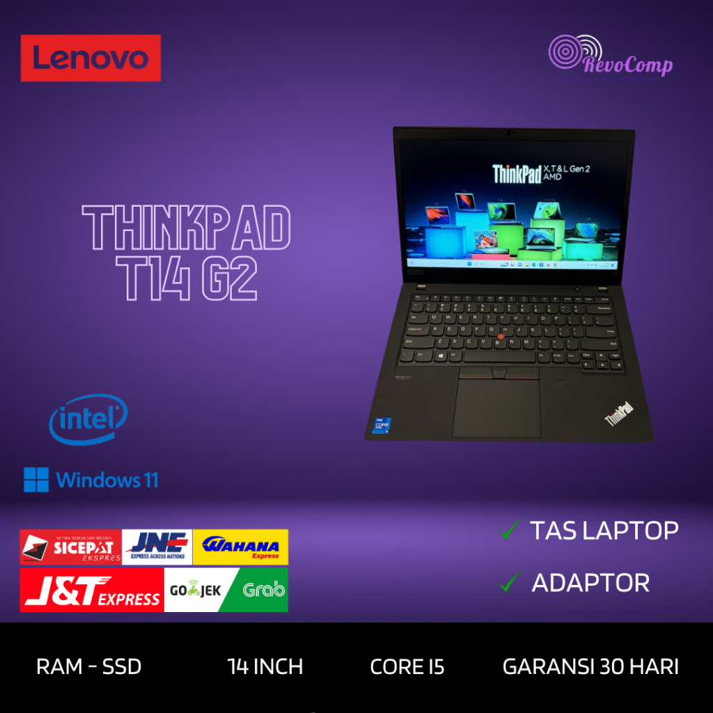 Jual Laptop Lenovo Thinkpad T14 G2 Core i5 Gen 11 Ram Ssd FHD IPS Win ...