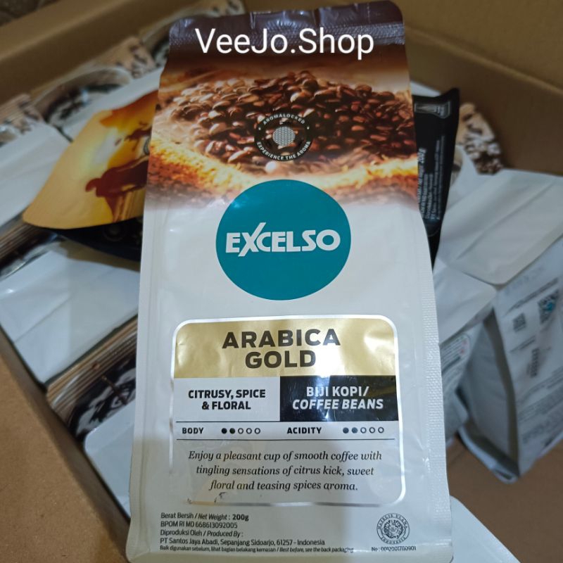 Jual Excelso ARABICA GOLD / Kopi Bubuk / Biji Kopi / Kemasan 200g ...