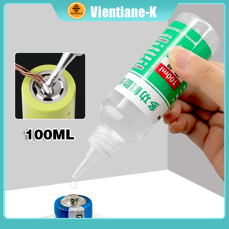 Jual 100ML Flux Cair Flux Solder Stainless Steel Baterai Nikel Kuningan ...
