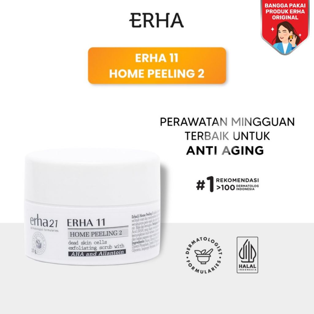 Jual ERHA 11 Home Peeling 2 with AHA & Allantoin 10g - Krim Peeling ...