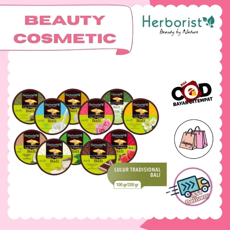 Jual Herborist Lulur Tradisional Bali Plus Whitening 100g 200g | Shopee ...