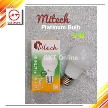 Jual Lampu Led MiTech Platinum A BULB 5w cahaya putih | Shopee Indonesia
