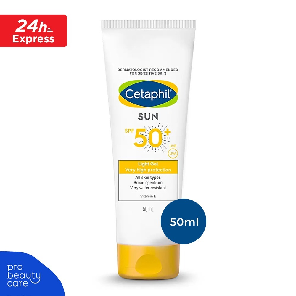 Jual Cetaphil - Sunscreen SPF 50+ Light Gel (50 ml) - Sunblock | Shopee ...